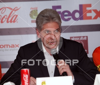 Fotocorp : Eric M. Gottschalk Press conference of Micromax Indian Aces ...